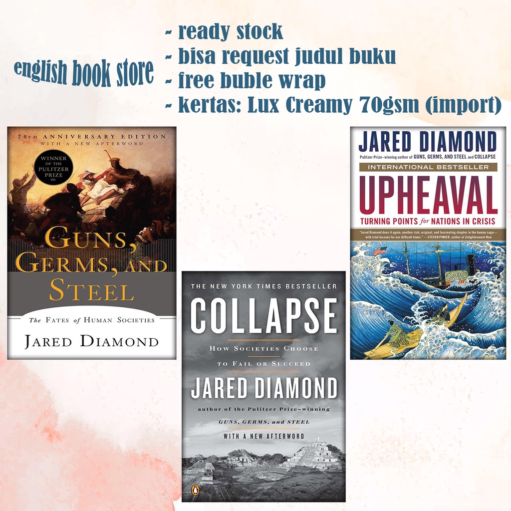 Jual Guns, Germs and Steel: The Fates of Human Societies & Collapse How ...