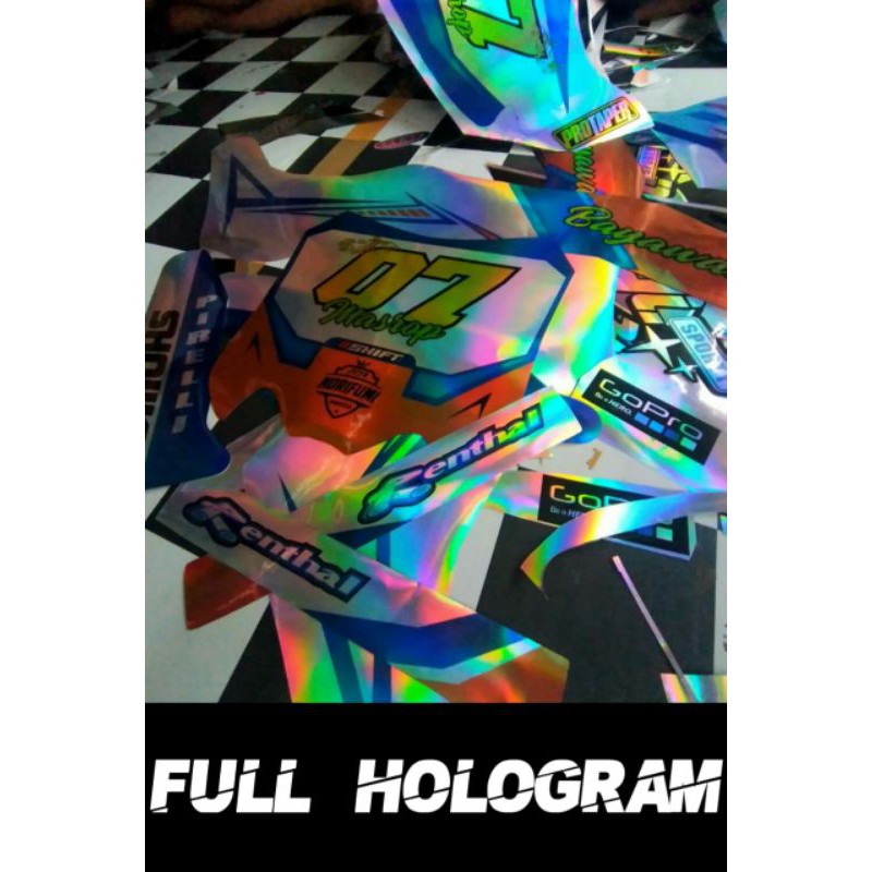 Jual decal CRF & KLX full hologram dan font hologram | Shopee Indonesia