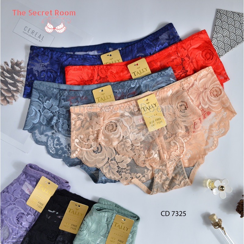 Jual TALLY CD CELANA DALAM RENDA 7325 I FREE SIZE FIT TO L I BAHAN RENDA | Shopee Indonesia