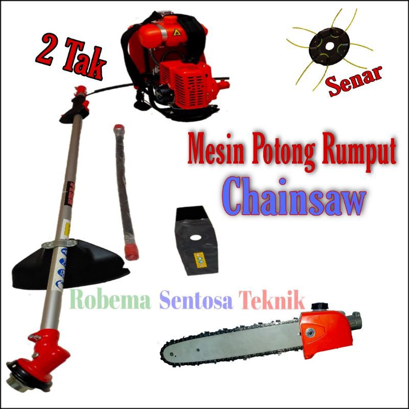 Jual Mesin Potong Rumput dan Pisau Chainsaw Potong Kayu 3 Jenis Mata ...