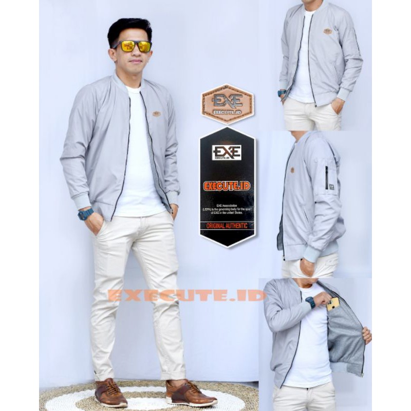 Jual Jaket/Jaket Pria/Jaket Bomber Polos/Jaket Perasut/Fashion Pria ...