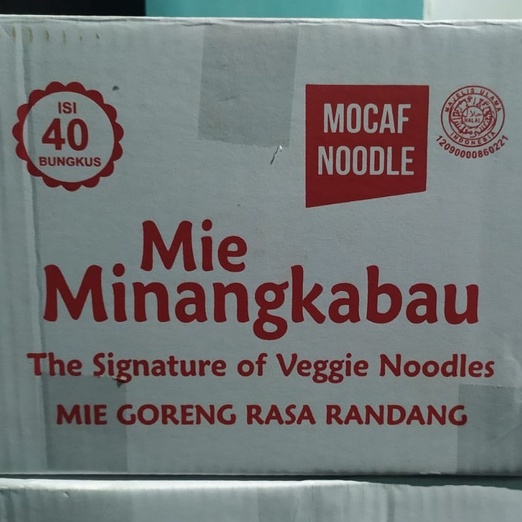 Jual Mie Minangkabau (1 dus) Randang Mie Instan Sehat No MSG Mi Mocaf ...