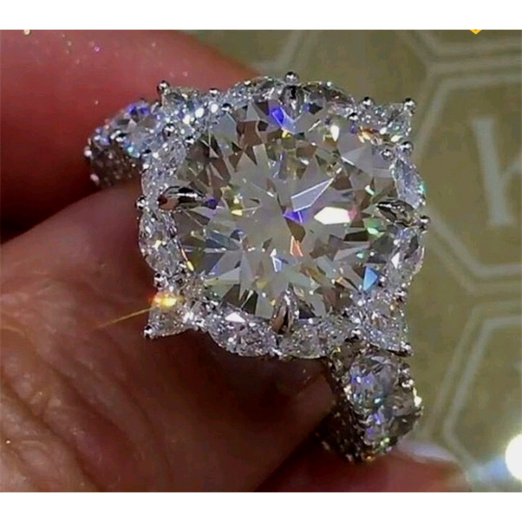 Jual High Quality Simulant Diamond Ring ( Synthetic ) | Shopee Indonesia