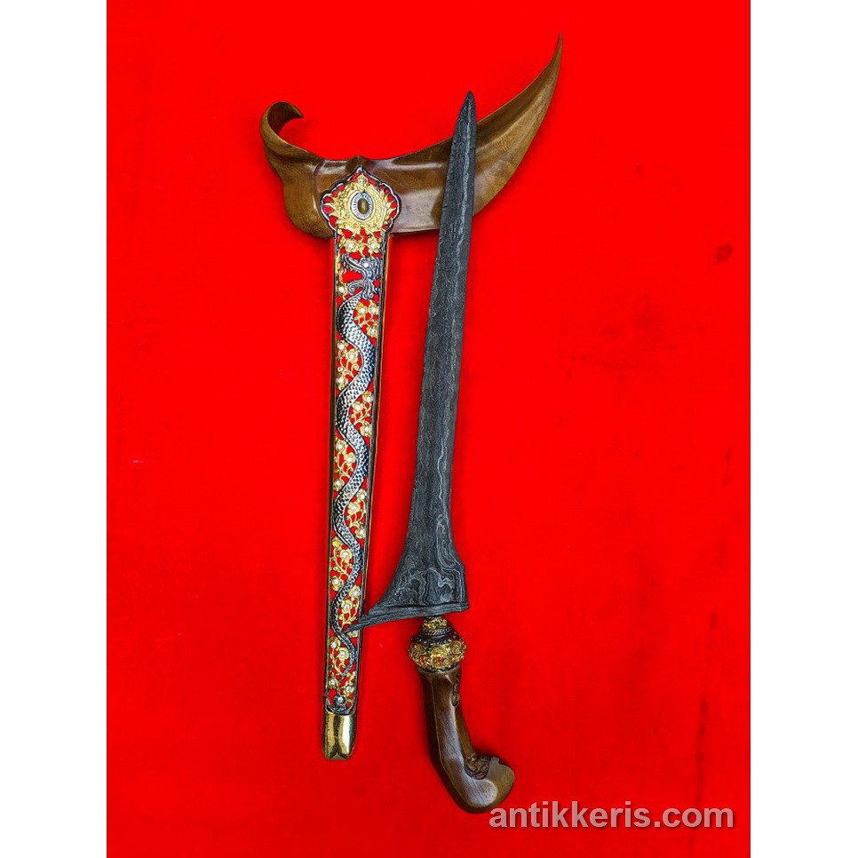 Jual Kris Pusaka Jalak Ngore Asli Kuno Rangka Ladrang Solo Pendok ...