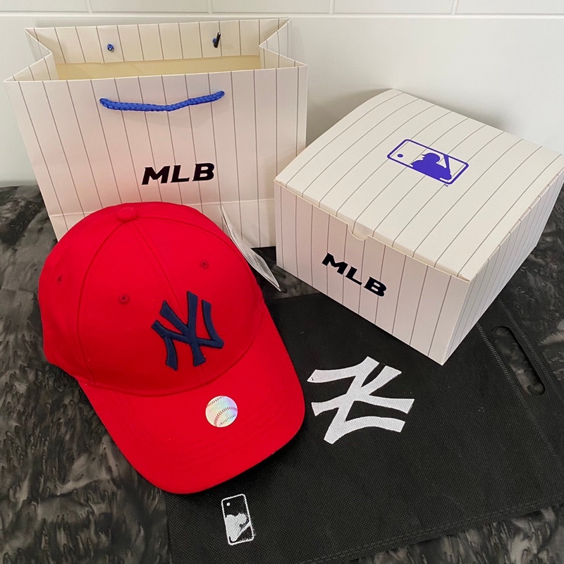 Jual TOPI MLB CAP NY FULLRED MINI FONT BLACK (FULLSET) | Shopee Indonesia