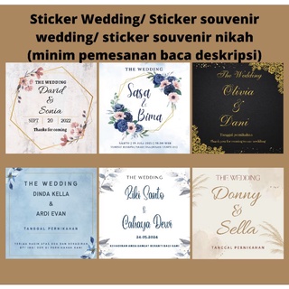 Jual STICKER SOUVENIR WEDDING / STICKER WEDDING / STICKER PERNIKAHAN ...
