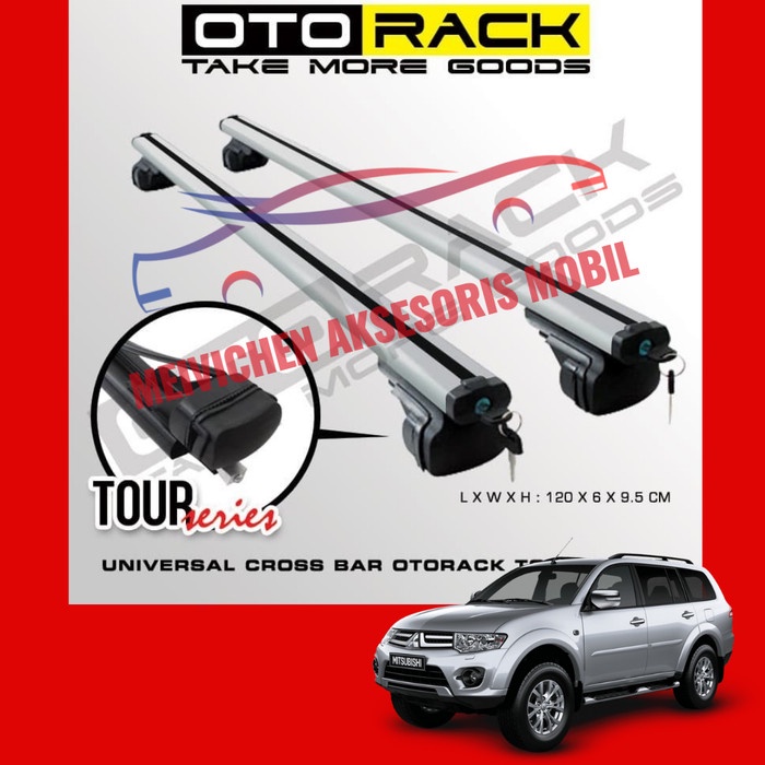 Jual Cross Bar / Crossbar Otorack Tour Sistem Jepit Roof Rail PAJERO ...