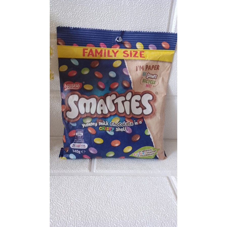 Jual Smarties nestle family size 340 gr | Shopee Indonesia