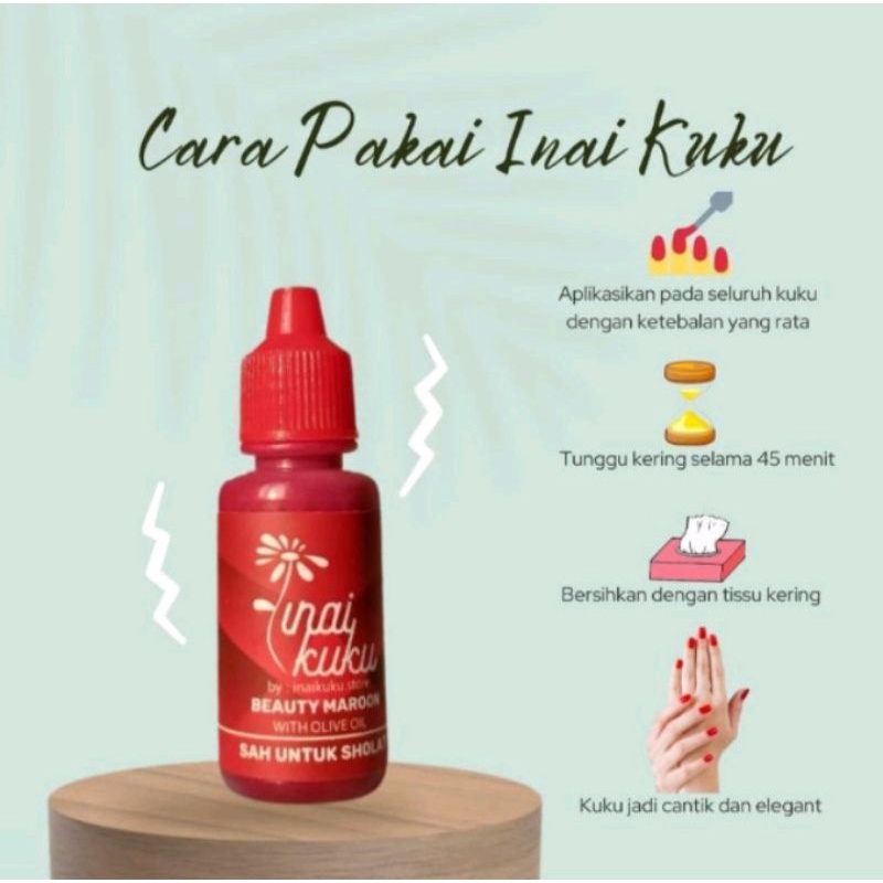 Jual inai kuku halal herbal bisa sholat henna | Shopee Indonesia