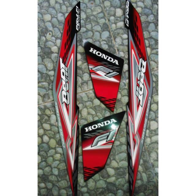 Jual Stiker striping Honda beat fi 2014 hitam | Shopee Indonesia