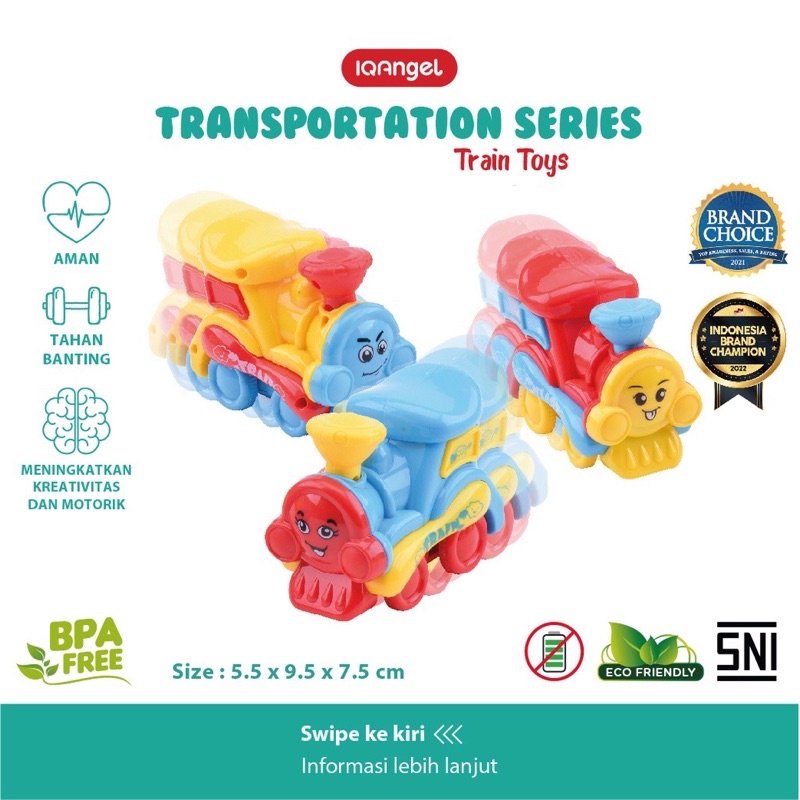 Jual Iq Angel Train Toys Mainan Kereta Api Bayi Edukasi Sensorik SNI ...