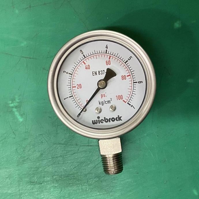 Jual WIEBROCK 2.5" FULL SS bar / psi raket manometer Pressure gauge 60bar usahaprat44 Kualitas ...