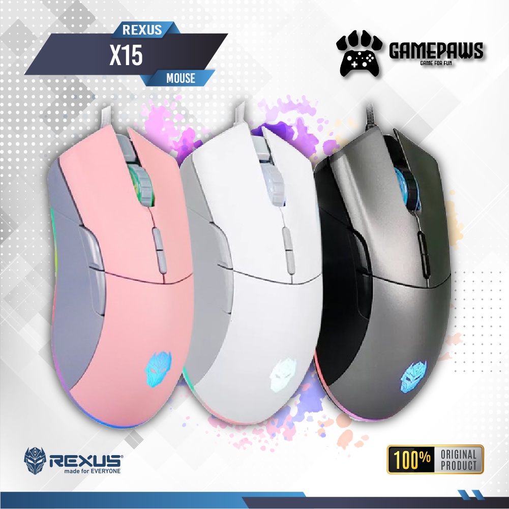 Jual Mouse Gaming Rexus X15 Xierra Wired | Shopee Indonesia