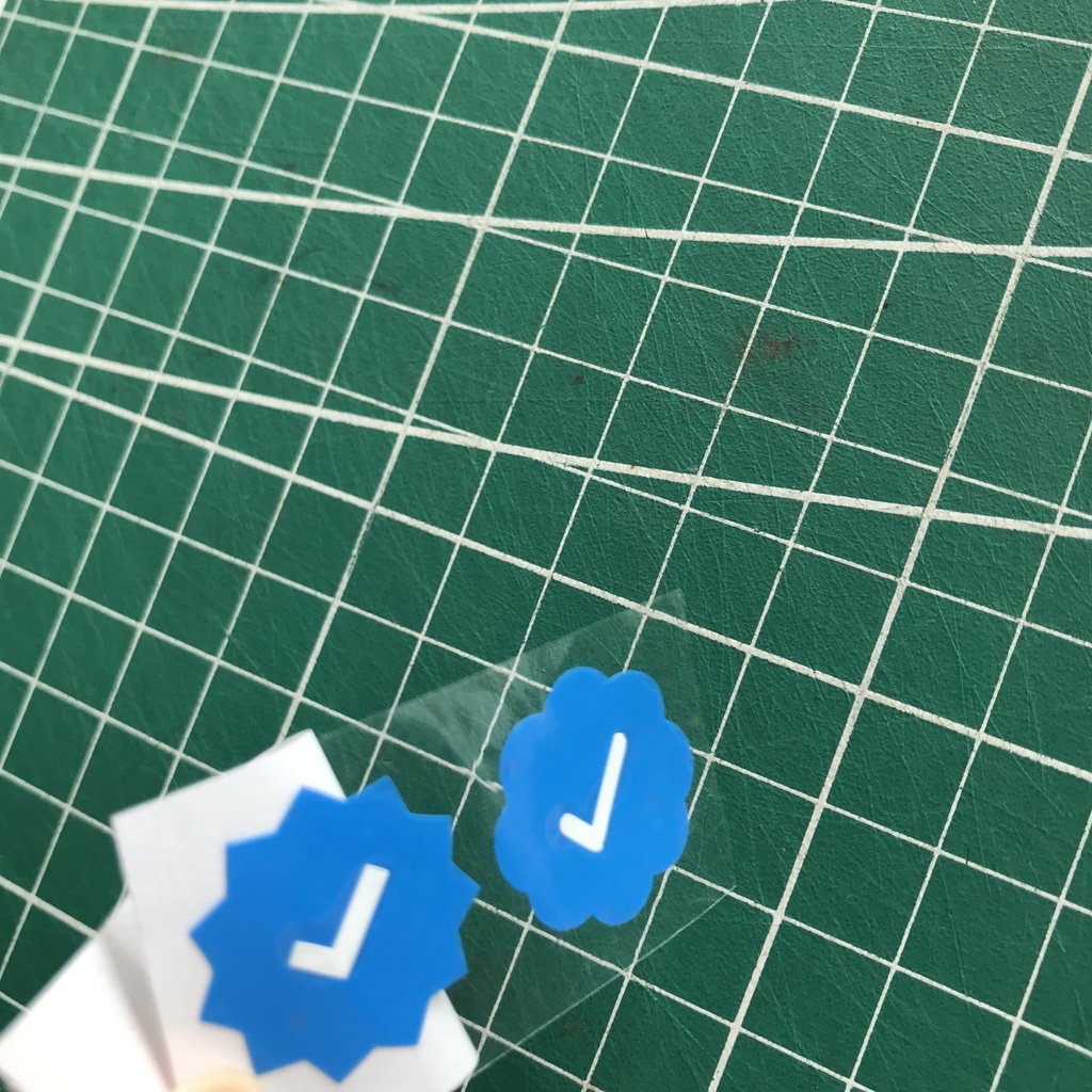 Jual stiker blue mark check x twitter instagram | Shopee Indonesia