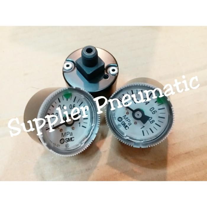 Jual Alat Ukur | Smc Japan Pressure Gauge Drat 1/8" 1Mpa G36-10-01 | Shopee Indonesia