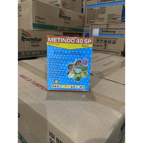 Jual insektisida metindo 400gram sp metomil 40sp obat ulat | Shopee ...
