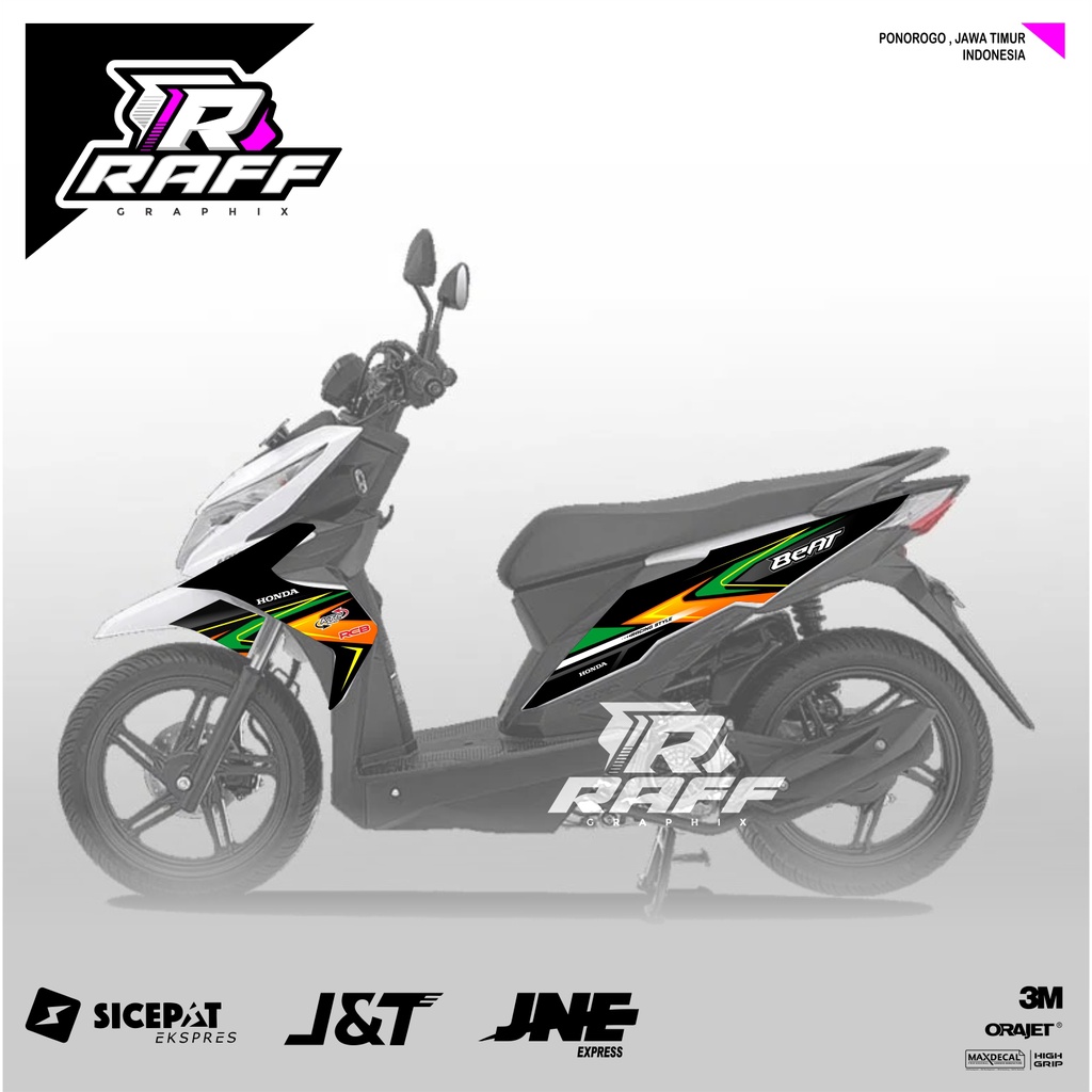 Jual Striping Beat Fi Semi Full Body / Decal Beat Fi desain Terbaru ...