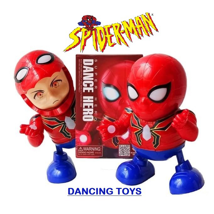 Jual DANCE HERO SPIDERMAN BONEKA ROBOT JOGET LED DAN MUSIK SUPER HERO ...