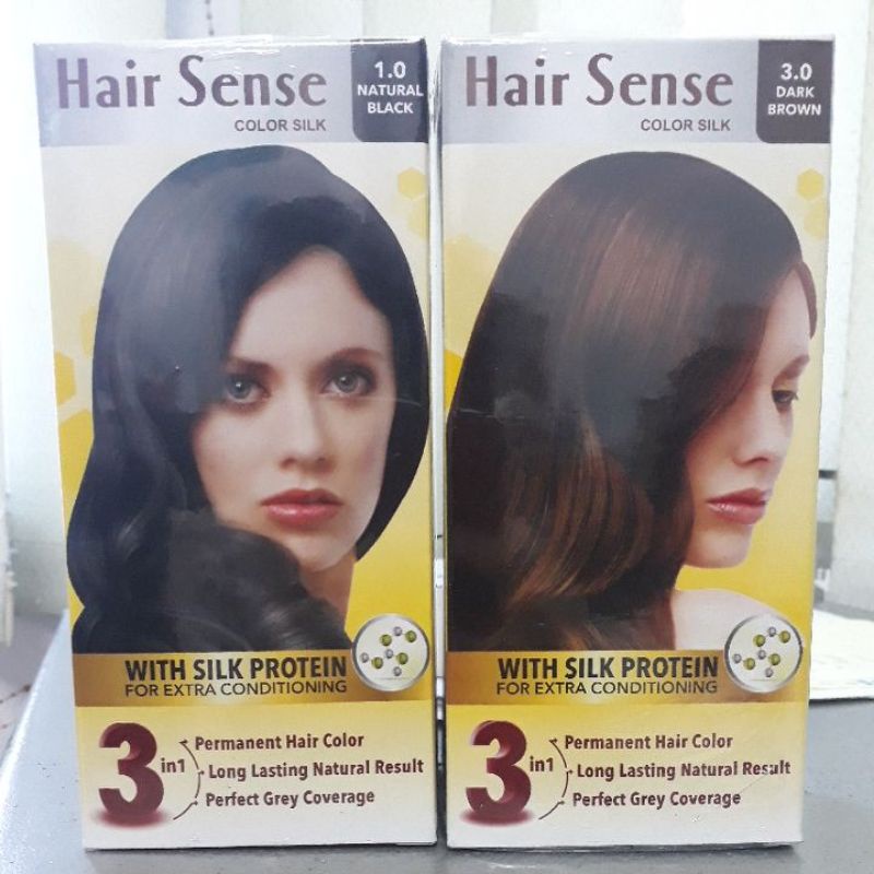 Jual Hair Sense Dark Brown dan Natural Black | Shopee Indonesia