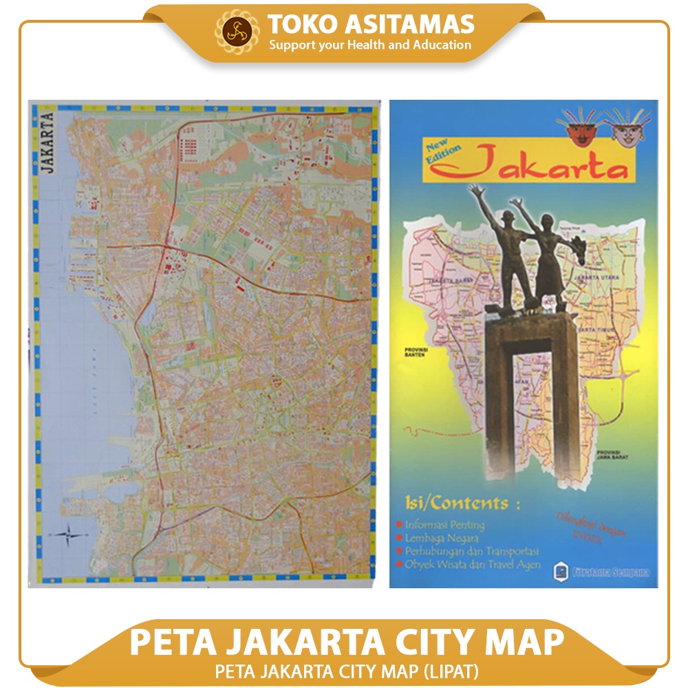 Jual Peta Jakarta City Map | Shopee Indonesia