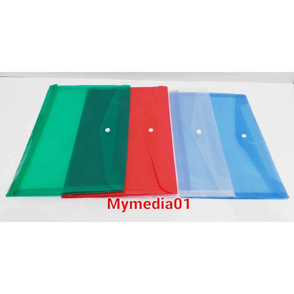 Jual MAP PLASTIK KANCING / MAP TRANSPARAN KANCING / MAP DOKUMEN FILE ...