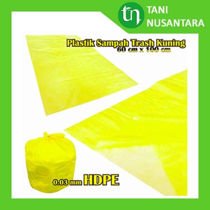 Jual Plastik Sampah Kuning / Plastic Trash Bag (100 cm x 60 cm ...