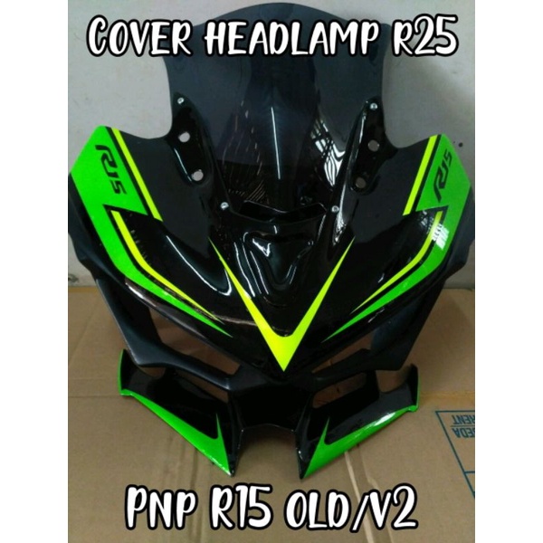 Jual Headlamp + Winglet Yamaha R15 V1/V2 Model Yamaha R25 | Shopee ...