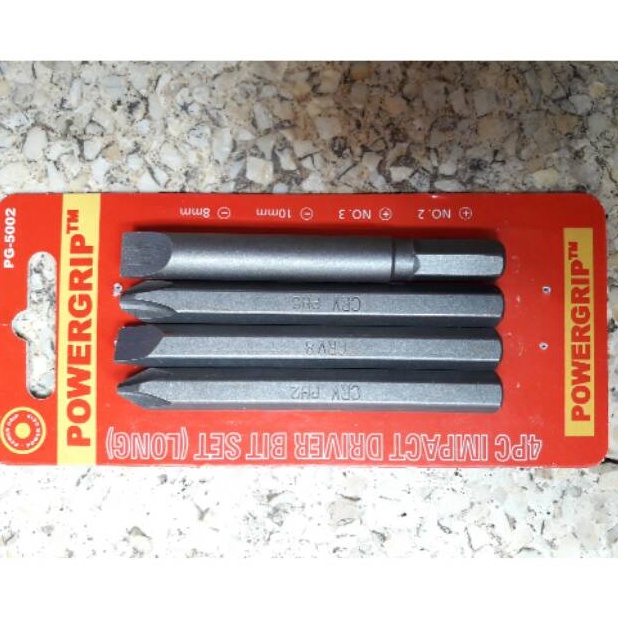 Jual Mata obeng ketok 4 piece power grip kunci shock obeng shock alat ...