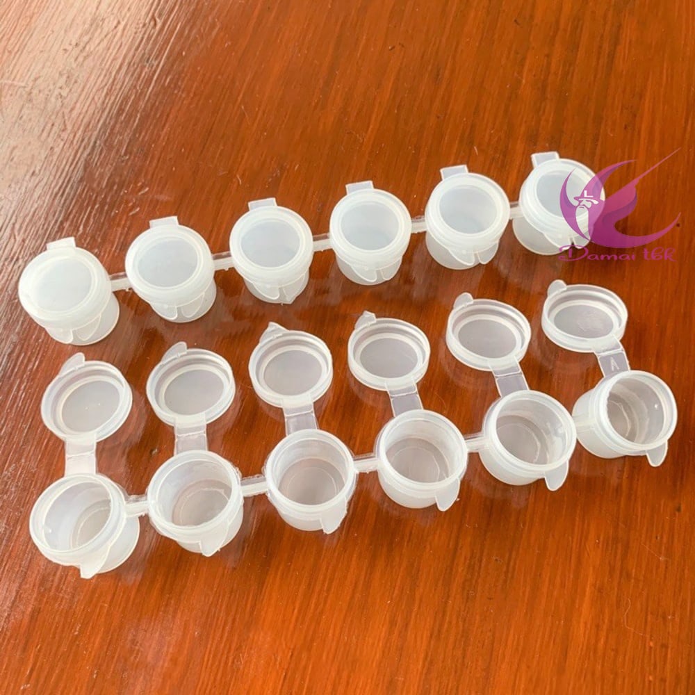 Jual Pot Cat Plastik Renteng 6 x 5ML Tabung Tempat Cat Acrylic Akrilik ...