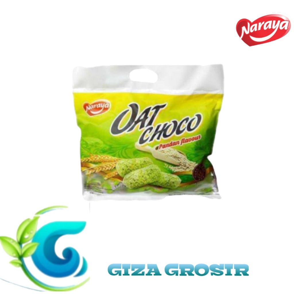Jual Naraya Oat Choco Pandan 400gr (isi 40 pcs) | Shopee Indonesia