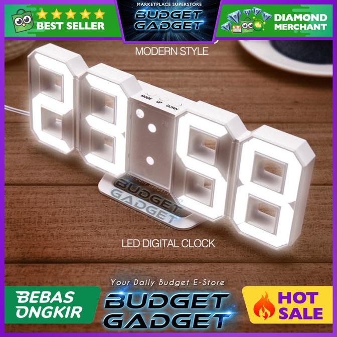 Jual Jam Meja LED Digital Clock Modern Style Minimalist | Shopee Indonesia