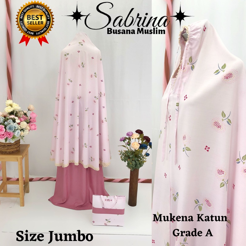 Jual Mukena Dewasa Katun Grade A JUMBO ORIGINAL / MUKENA KATUN JEPANG ...