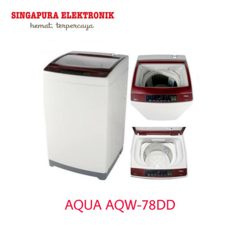 Jual Aqua Mesin cuci 1 Tabung Bukaan Atas 7Kg AQW-78DD | Shopee Indonesia