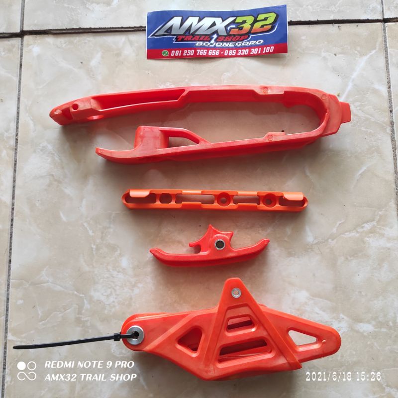Jual Chain Slider + Tensioner KTM 125 150 200 250 350 450 SX SXF 2008 ...