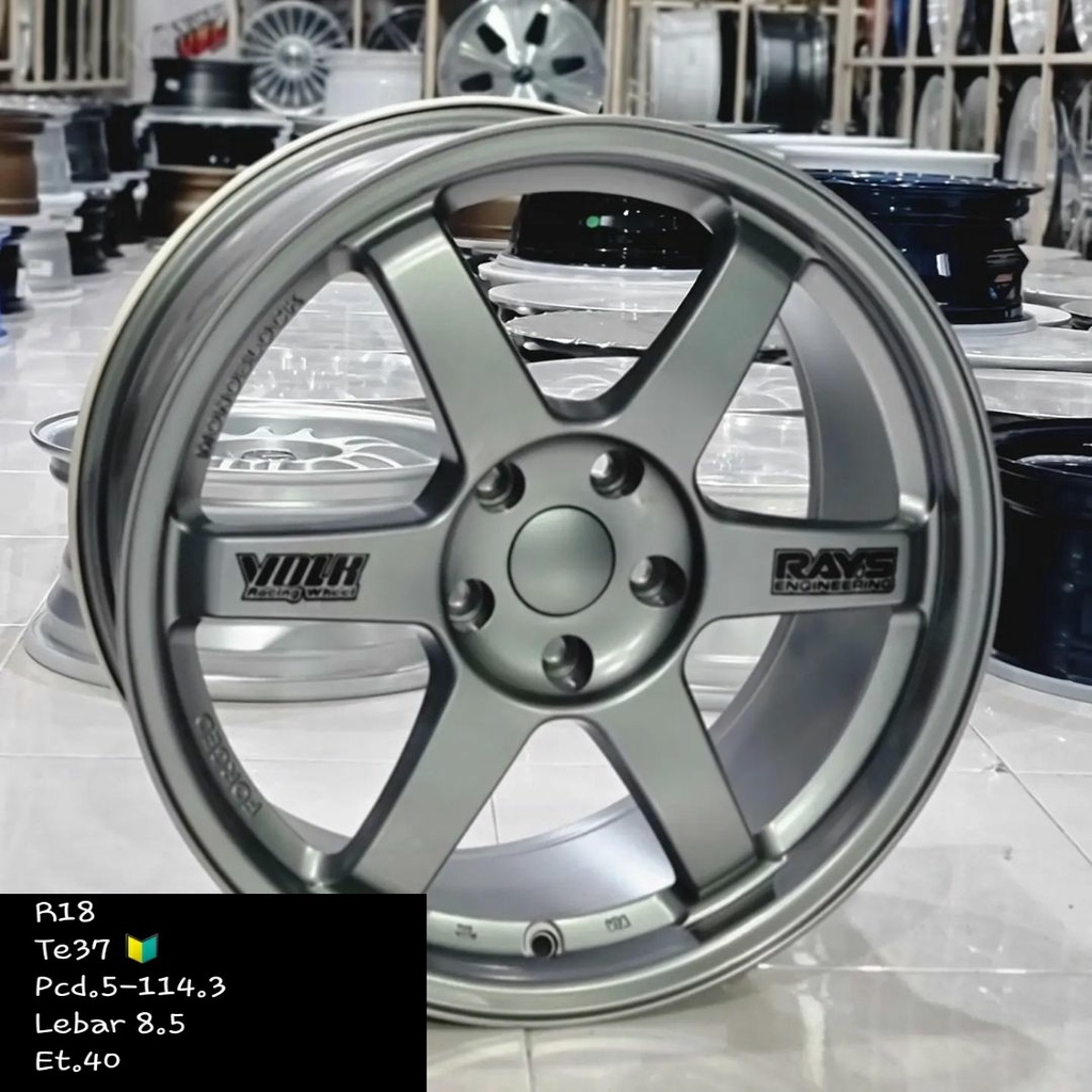 Jual velg mobil rays te37 ring 18 innova terios rush xpander hrv crv ...