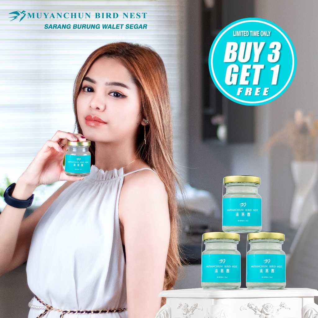 Jual Beli 3 Gratis 1 // Sarang Burung Walet Alami 100% Birdnest Patahan Premium 75 ml Minuman ...