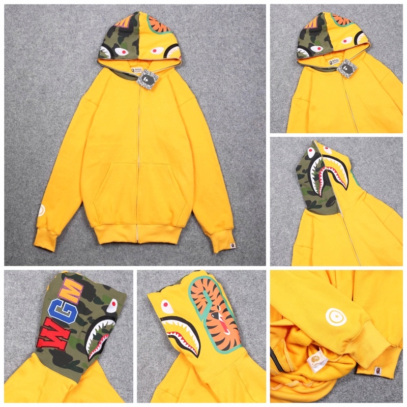 Jual JAKET HOODIE JUMPER SWEATER ZIPER BAPE APE AAPE WGM PSG PREMIUM ...