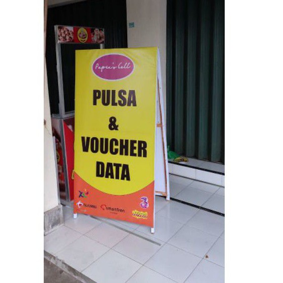 Jual Standing Banner 120*60 + banner 3x1 | Shopee Indonesia