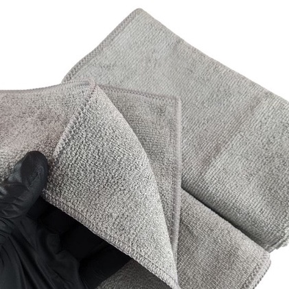 Jual Lap Microfiber 40x40 Tebal 320 GSM Warna Abu / Cool Grey Kain ...