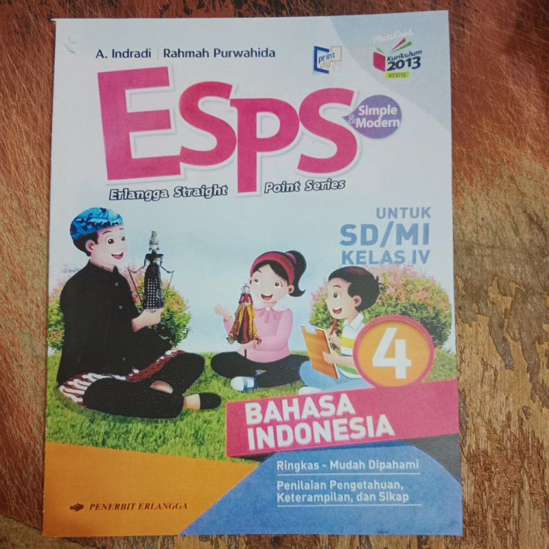 Jual buku esps SD/ Mi bahasa Indonesia kelas 4 penerbit Erlangga | Shopee Indonesia