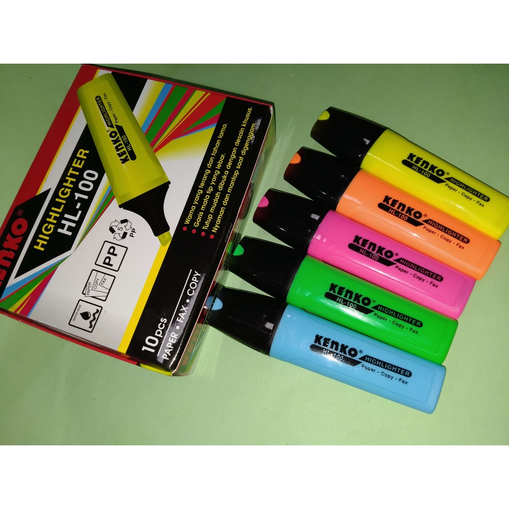 Jual Highlighter Kenko HL-100/Pena Sorot | Shopee Indonesia