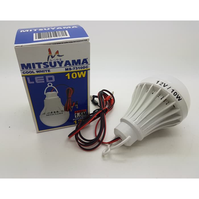 Jual Lampu Led DC 12v MITSUYAMA 10w - Model Lansung Jepit ke Baterai / aki | Shopee Indonesia