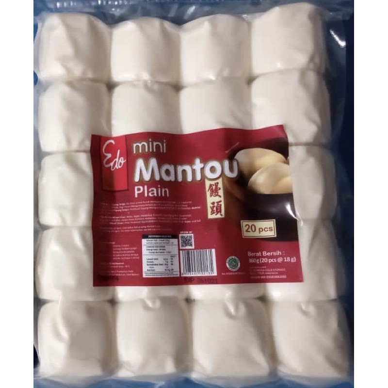 Jual edo mini mantau mantou plain isi 20pcs | Shopee Indonesia