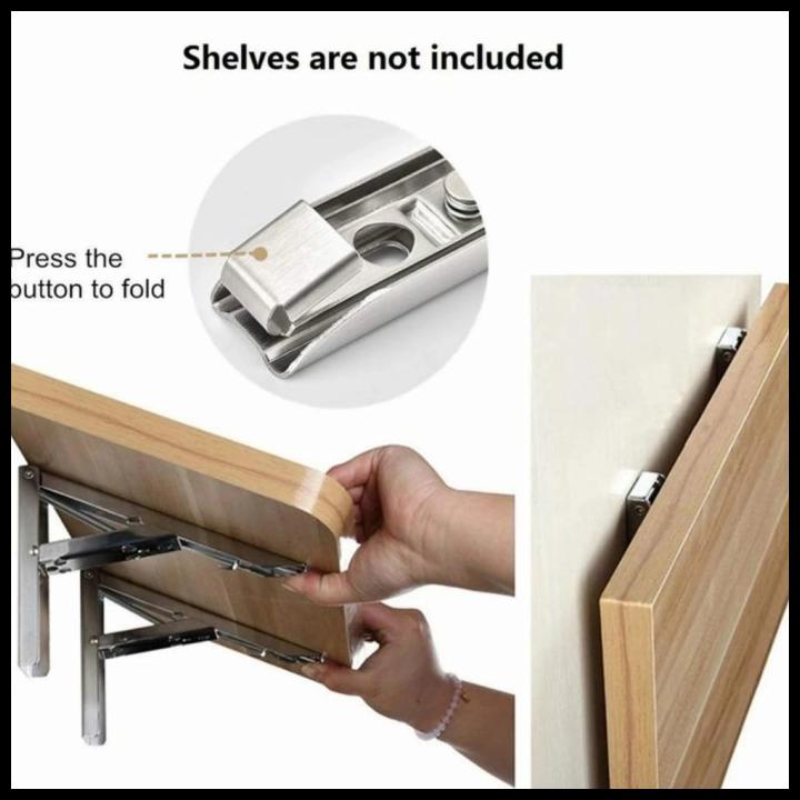 Jual Venus Engsel Folding Bracket Dinding Rak Papan Meja Lipat Gantung ...