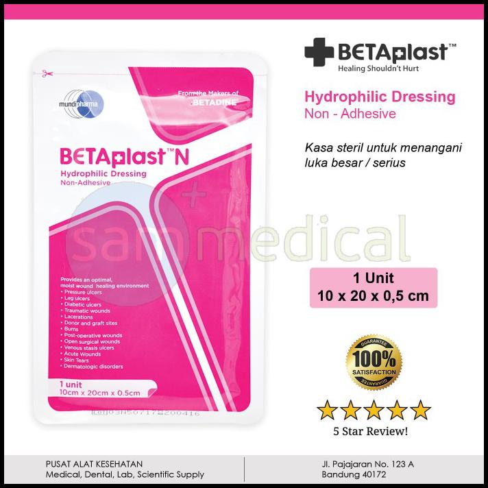 Jual Betaplast N Hydrophilic Dressing / Kasa Luka Steril 10 X 20 X 0,5 ...