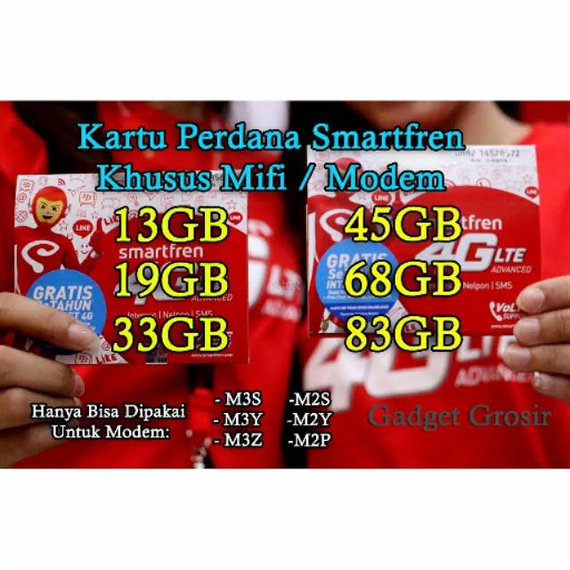 Jual Kartu Perdana Smartfren Kuota Khusus Mifi / Modem Wifi 4G LTE 60GB ...