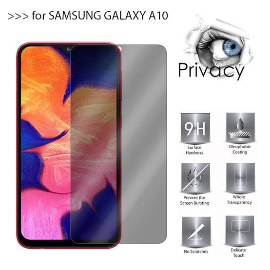 Jual Samsung Galaxy A10 | Tempered Glass Spy | Anti Gores - Privacy ...