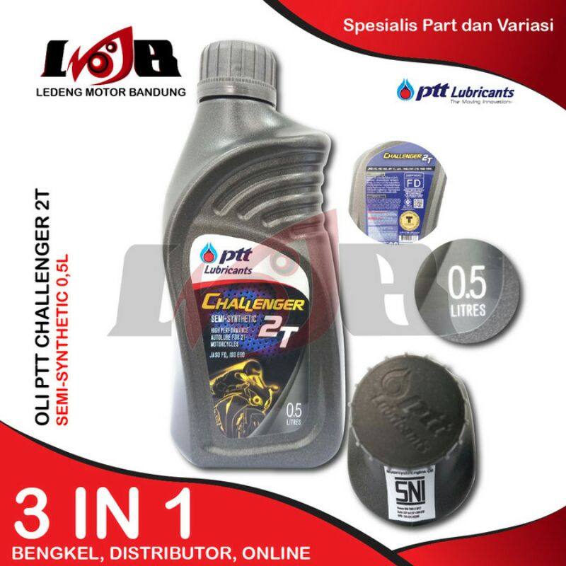 Jual Oli PTT Challenger 2 Tak JASO FD ISO EGD Lubricants Oil Samping ...