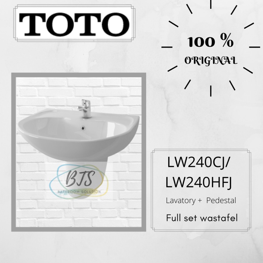 Jual Wastafel TOTO LW240CJ / LW240 | Shopee Indonesia