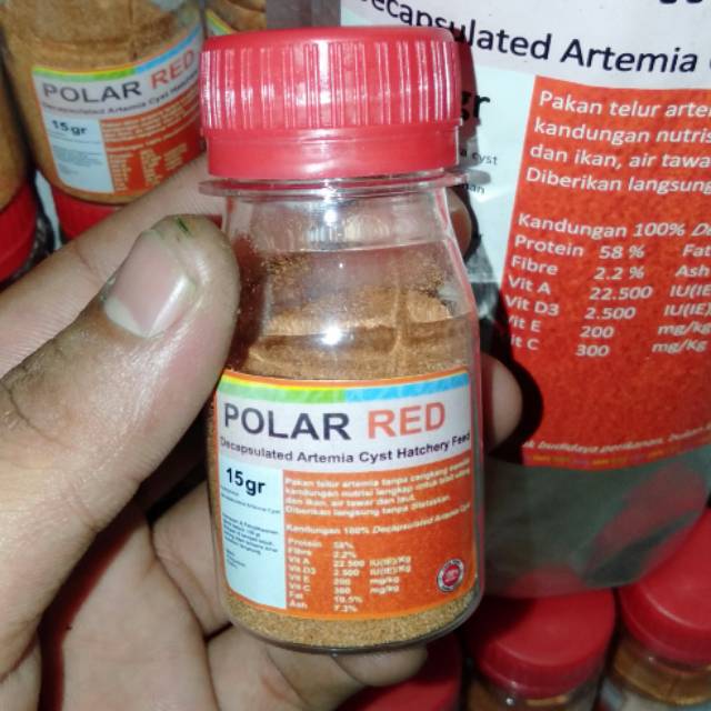 Jual Artemia Polar Red 20gr// Tanpa Cangkang/Kultur(Pakan Cupang ...